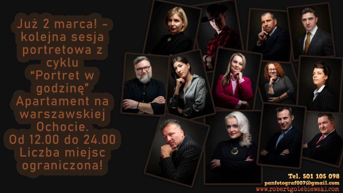 2 marca – sesja Portret w godzinę – Warszawa Ochota – Robert ...