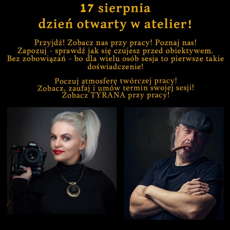 17 sierpnia – Dzień Otwarty w moim atelier – Fotograf portrecista ...